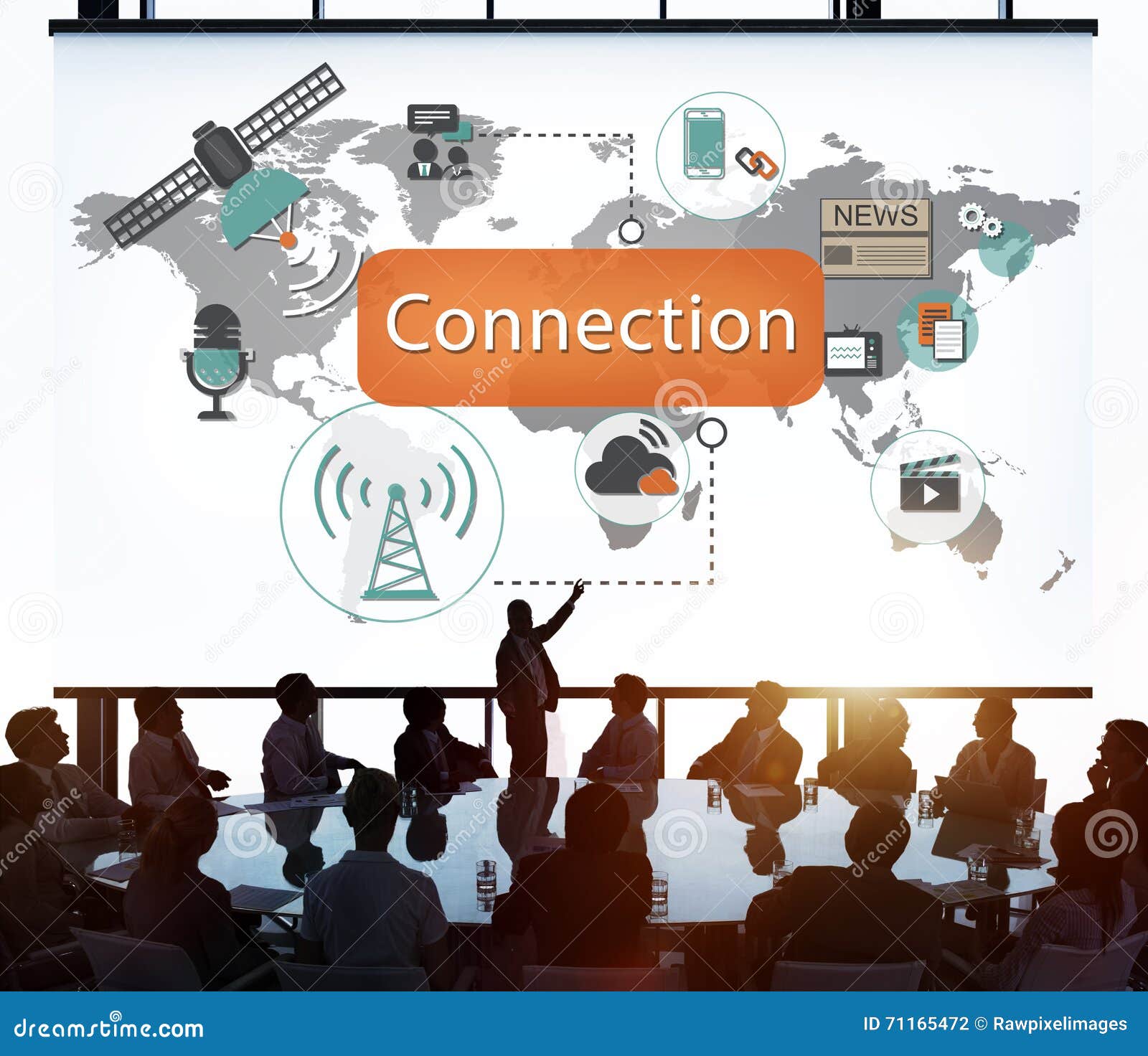 Connection Communication Interconnection Concept Stock Photo - Image of ...
