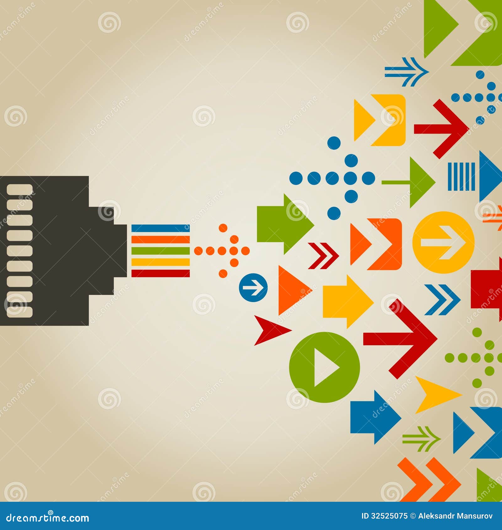 Connection the computer stock vector. Illustration of pointer - 32525075