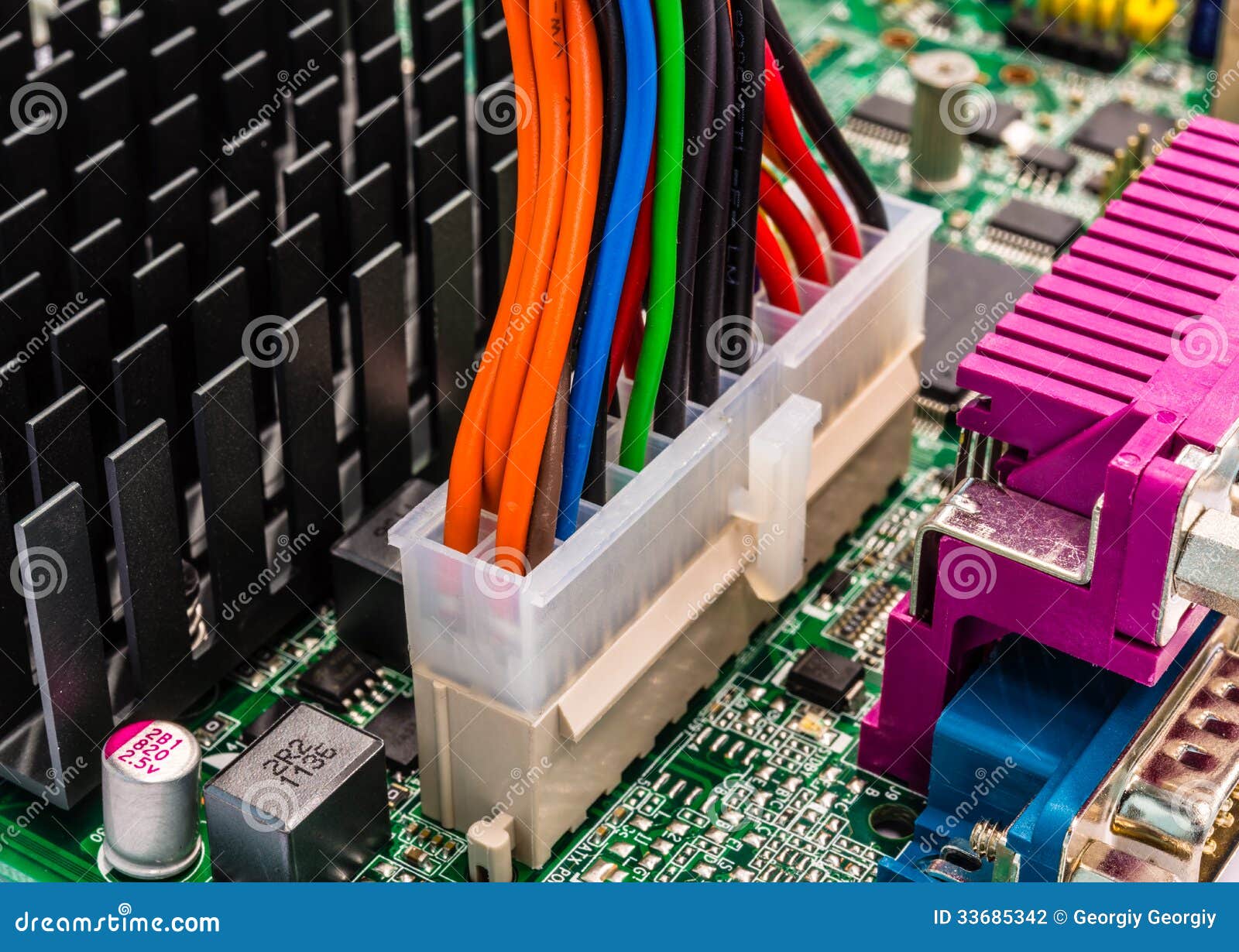 Connection Computer Main Power Socket Stock Photo - Image of pattern ...