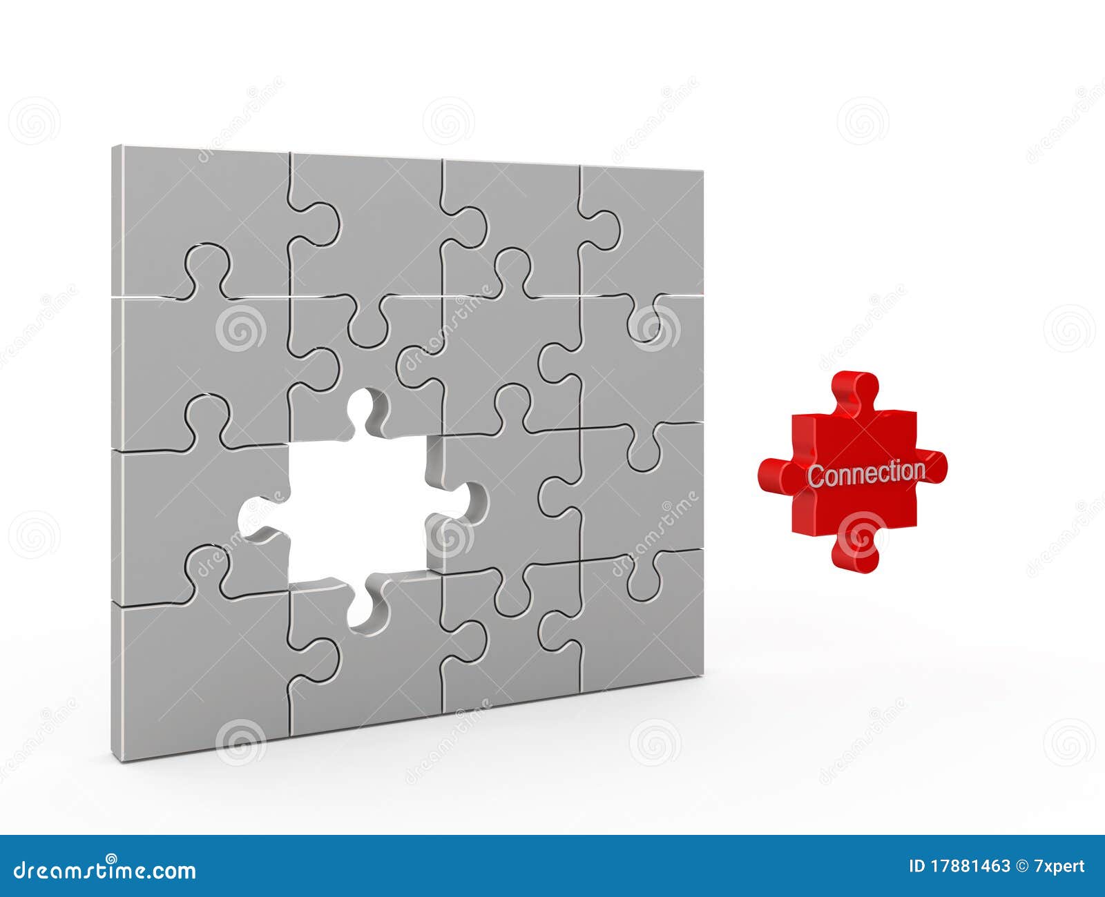 Connection concept stock illustration. Illustration of attached - 17881463