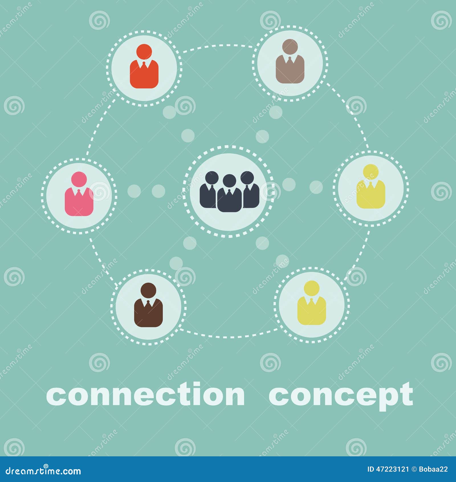 Connection concept stock vector. Illustration of information - 47223121