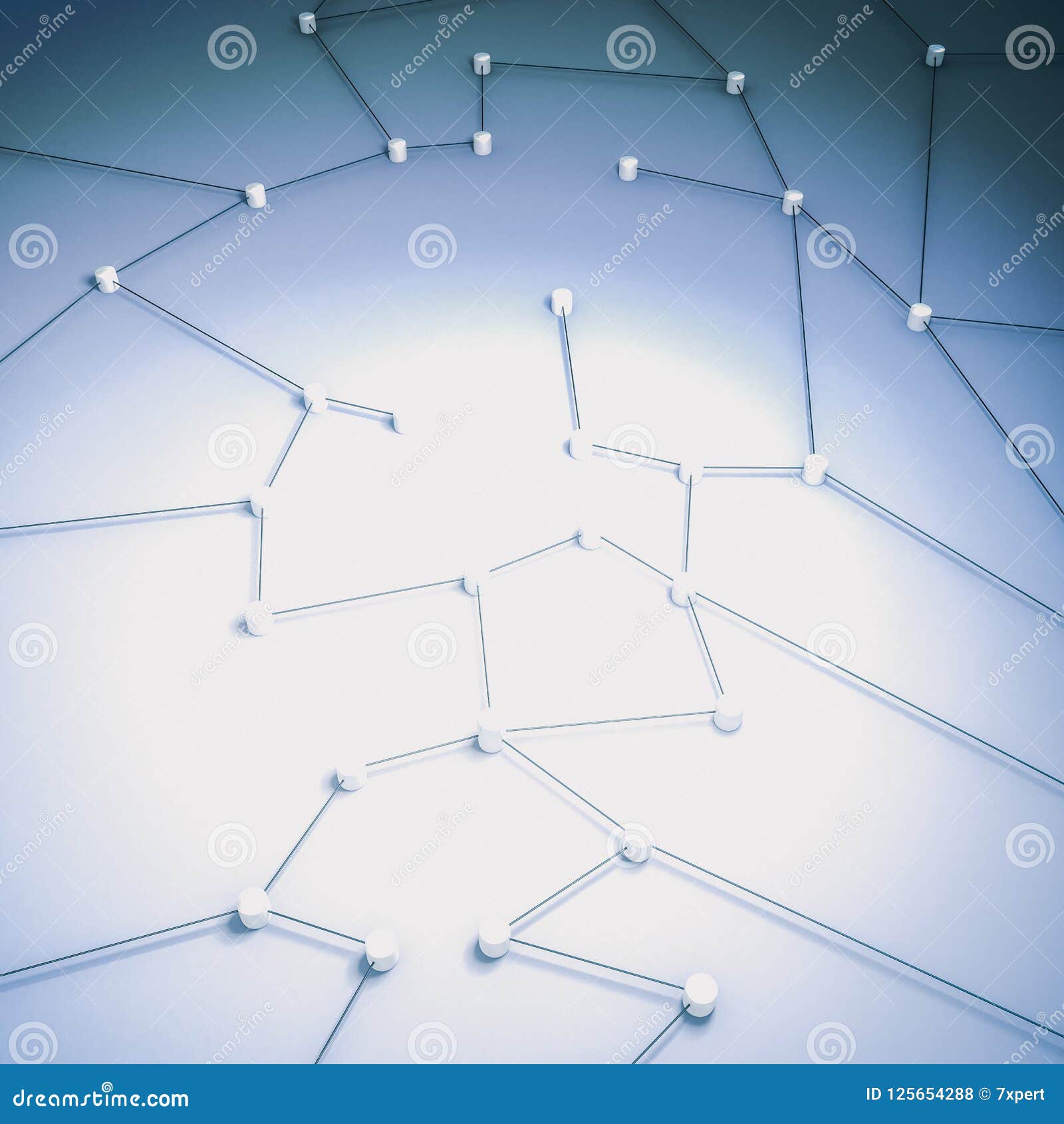 Connection Concept 3d Rendering Stock Illustration - Illustration of ...