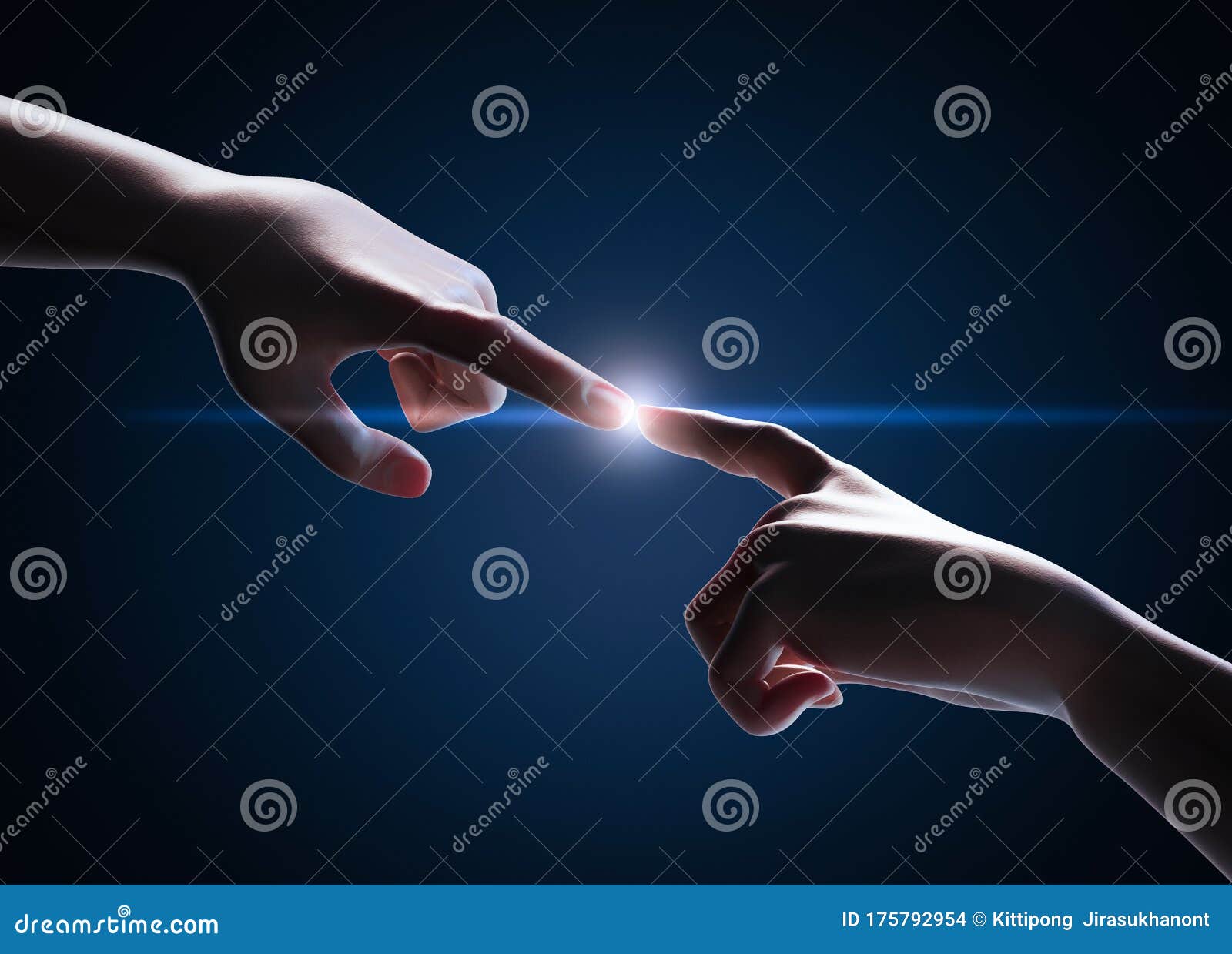 Human connection concept stock illustration. Illustration of finger ...