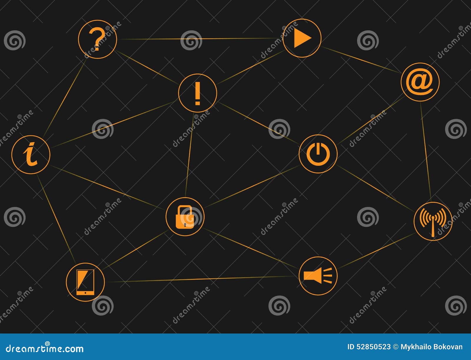 Connection concept stock vector. Illustration of backgrounds - 52850523