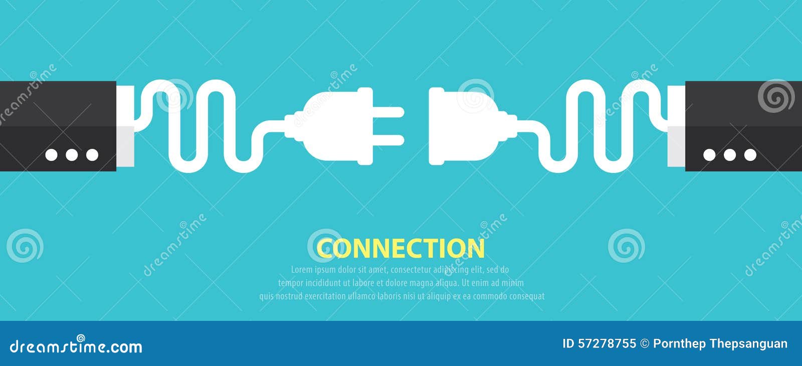 Connection concept stock vector. Illustration of communication - 57278755