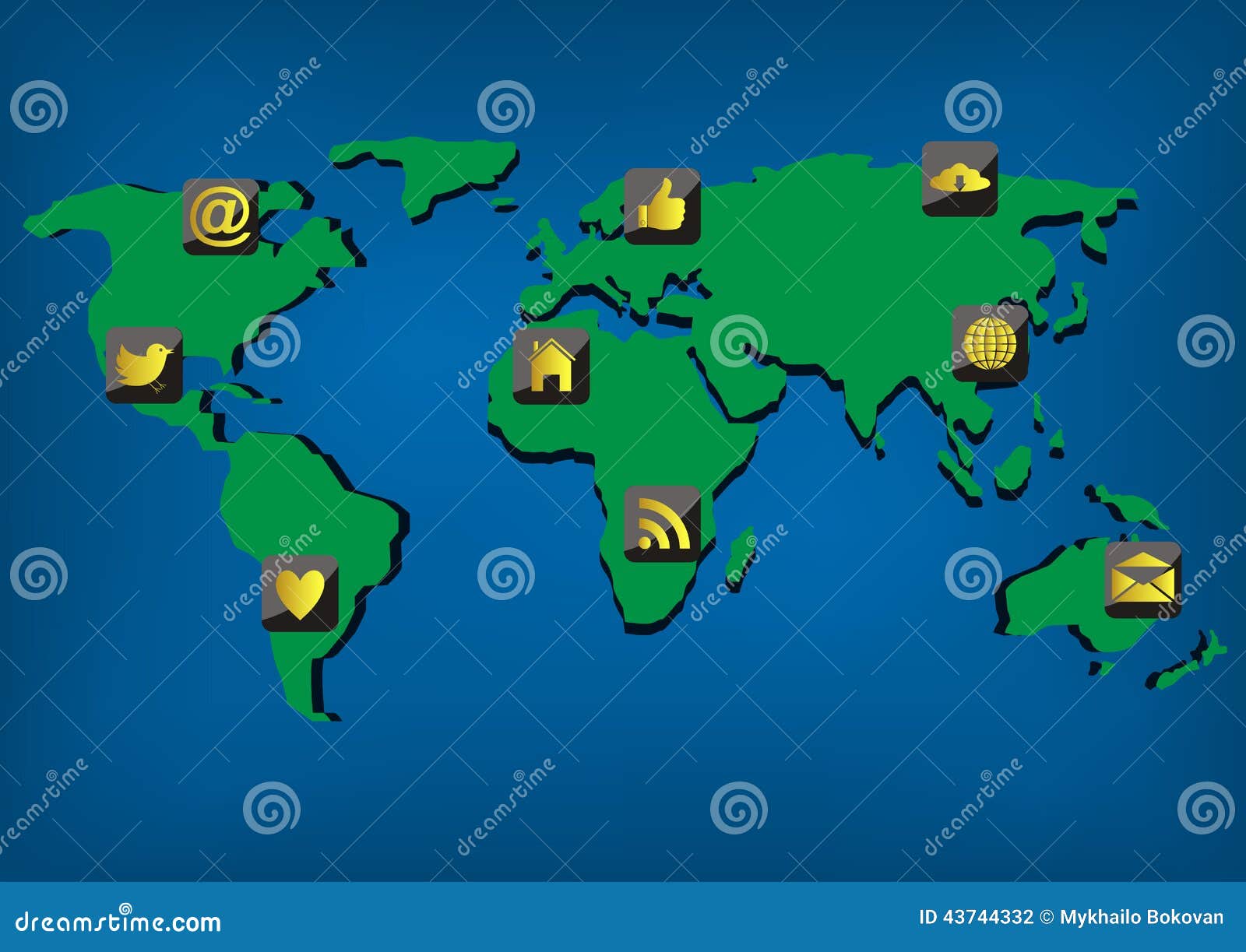 Connection concept stock vector. Illustration of network - 43744332