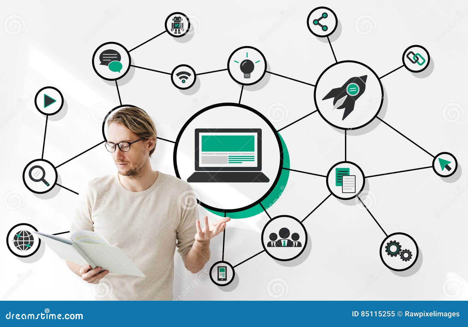 Connection Connect Bond Relationship Networking Concept Stock Image ...