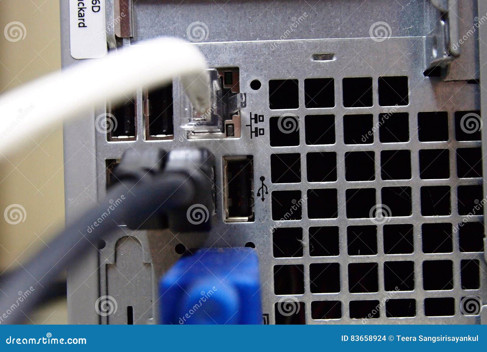 Connection Desktop Computer Stock Photo - Image of mainboard ...