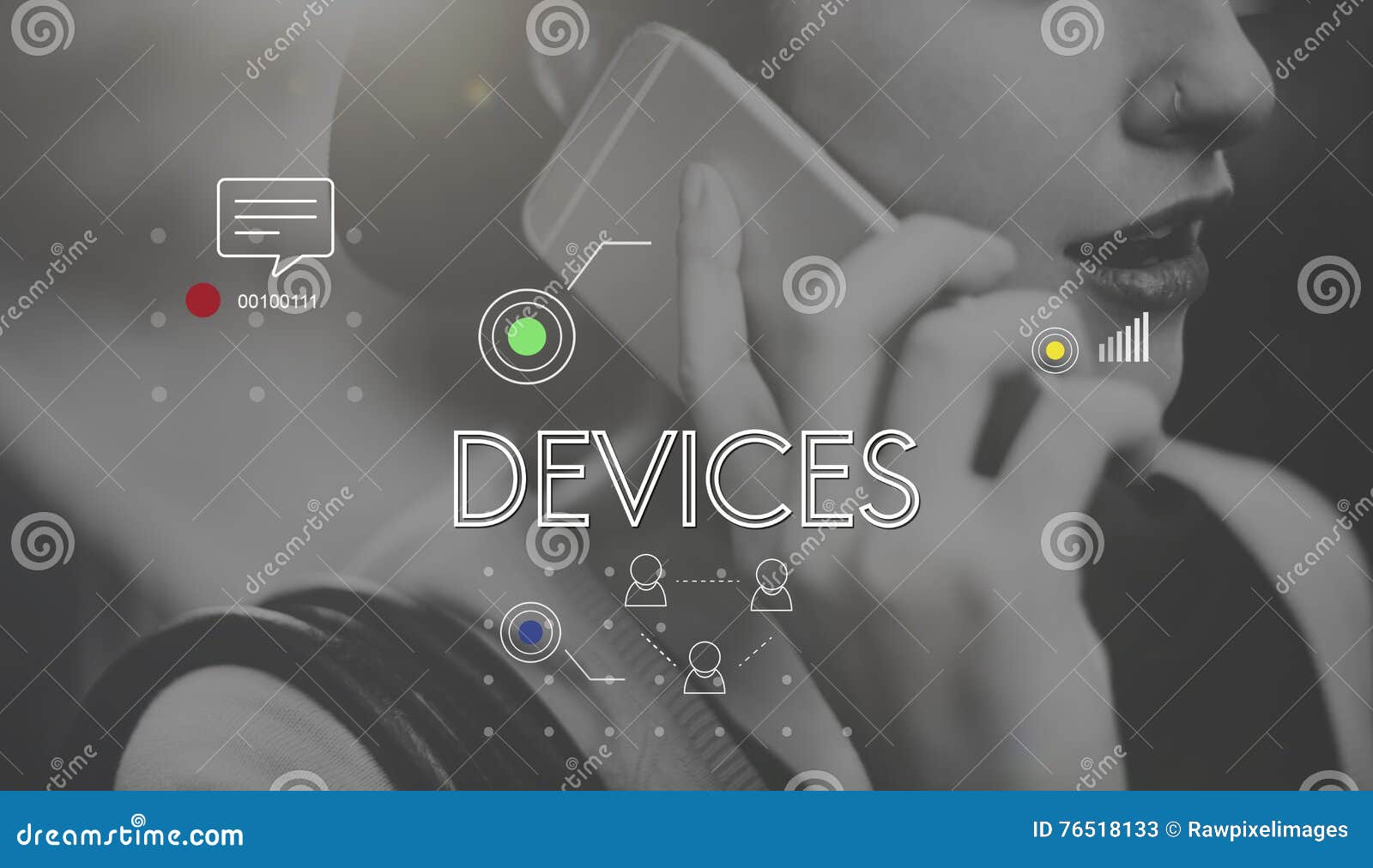 Connection Digital Devices Internet Sharing Concept Stock Image - Image ...