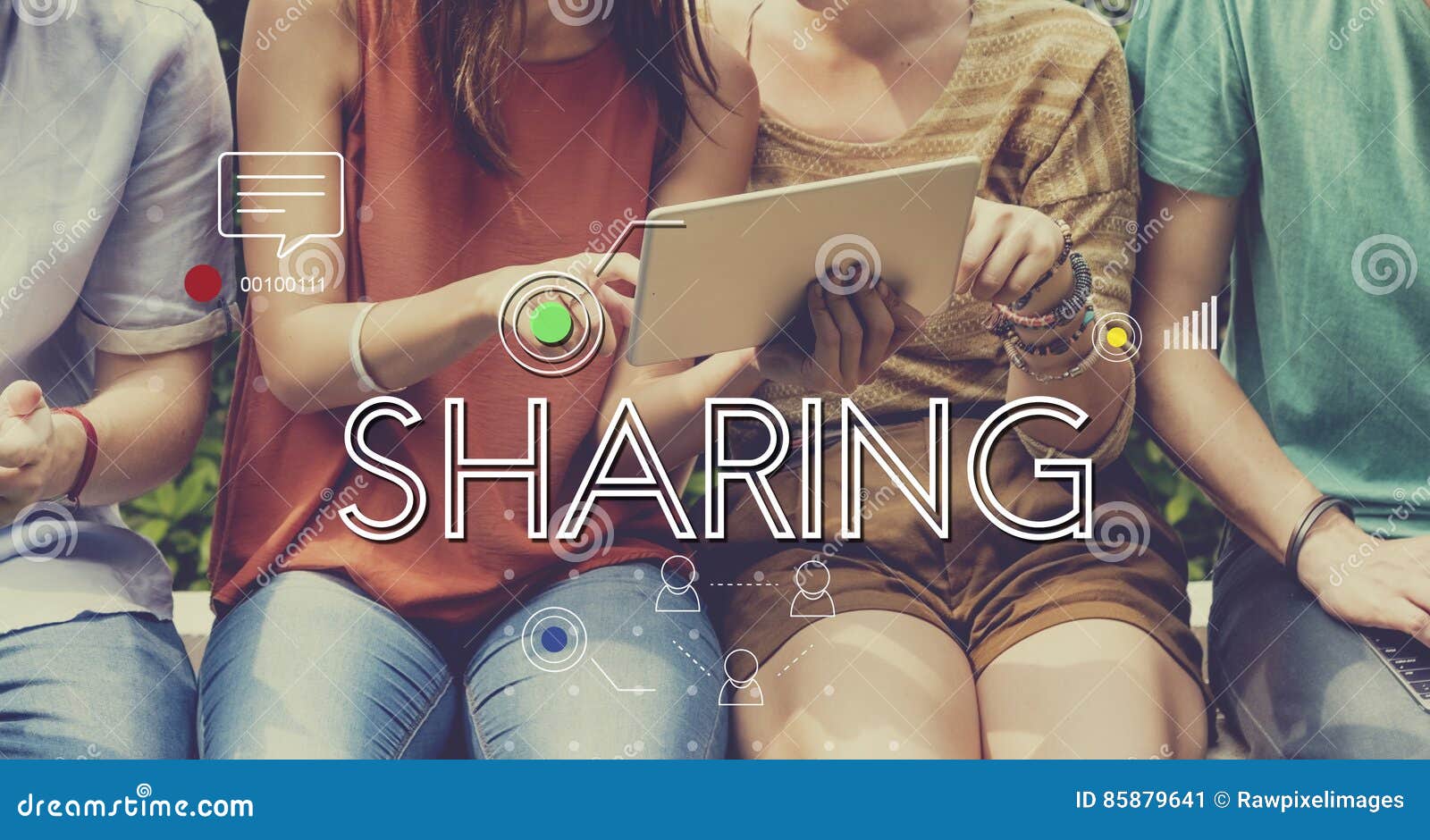 Connection Digital Devices Internet Sharing Concept Stock Image - Image ...