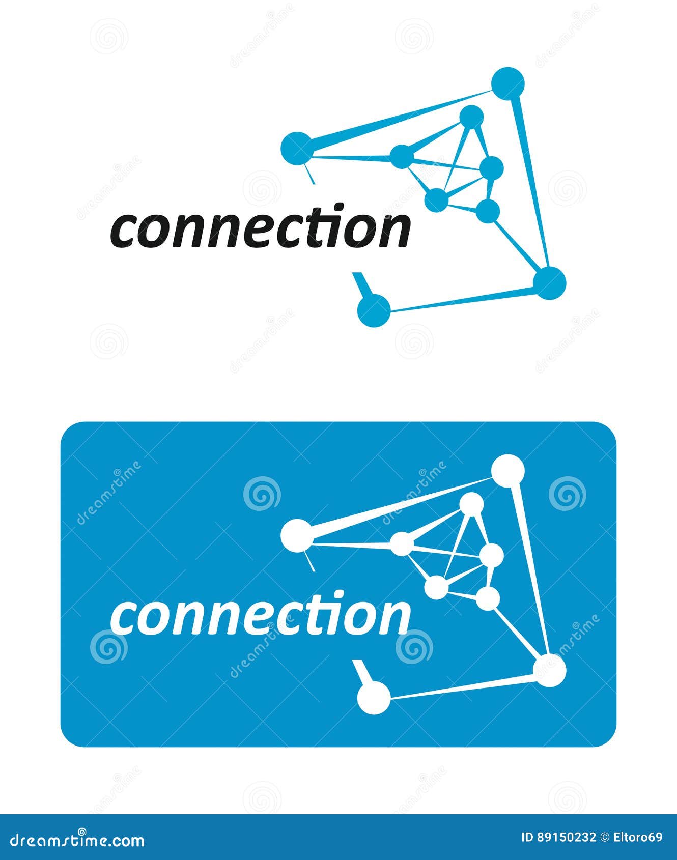 Connection. Digital Network Connections Stock Vector - Illustration of ...