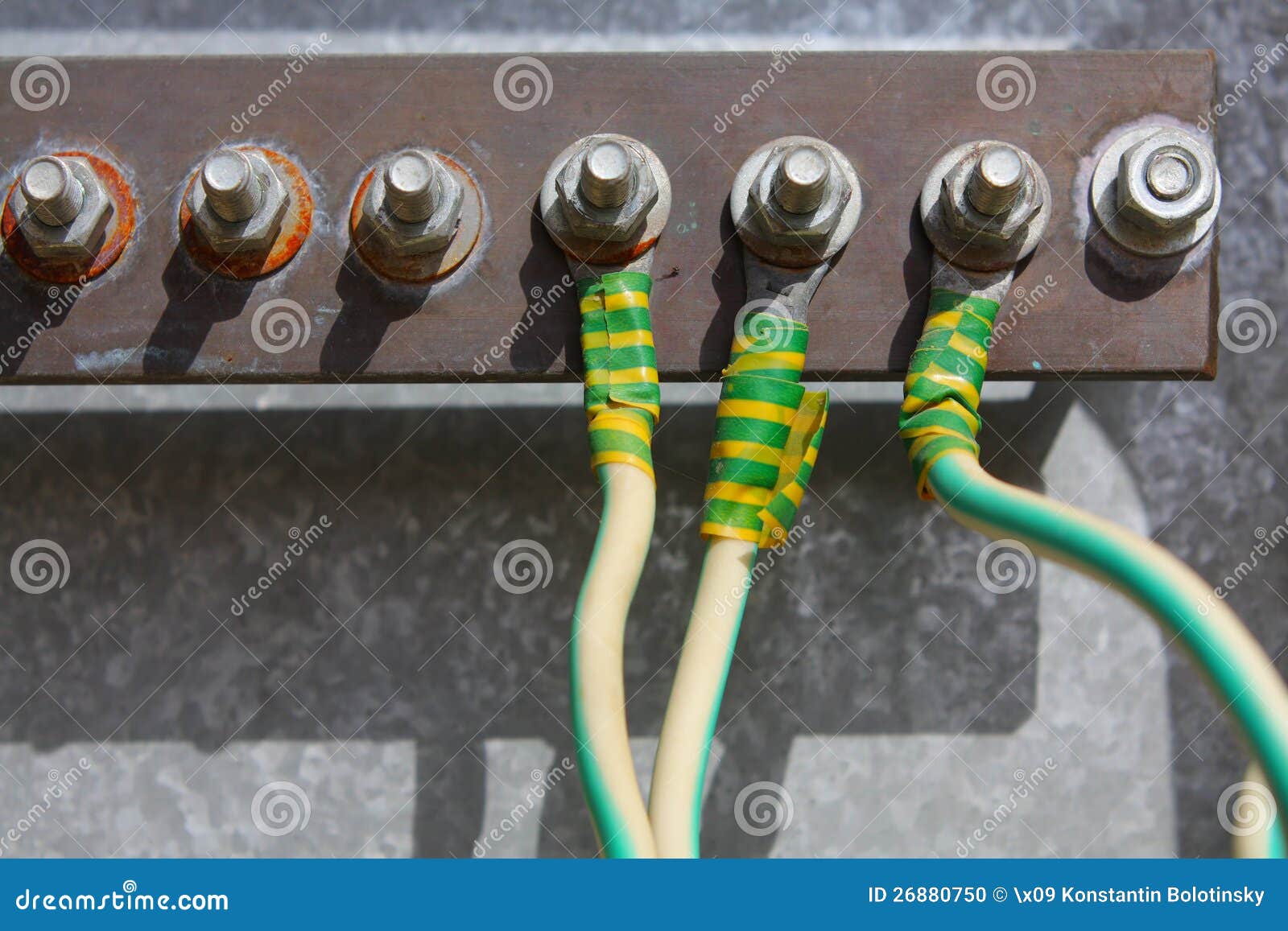 Connection of Electric Wire Stock Photo - Image of industry, power ...