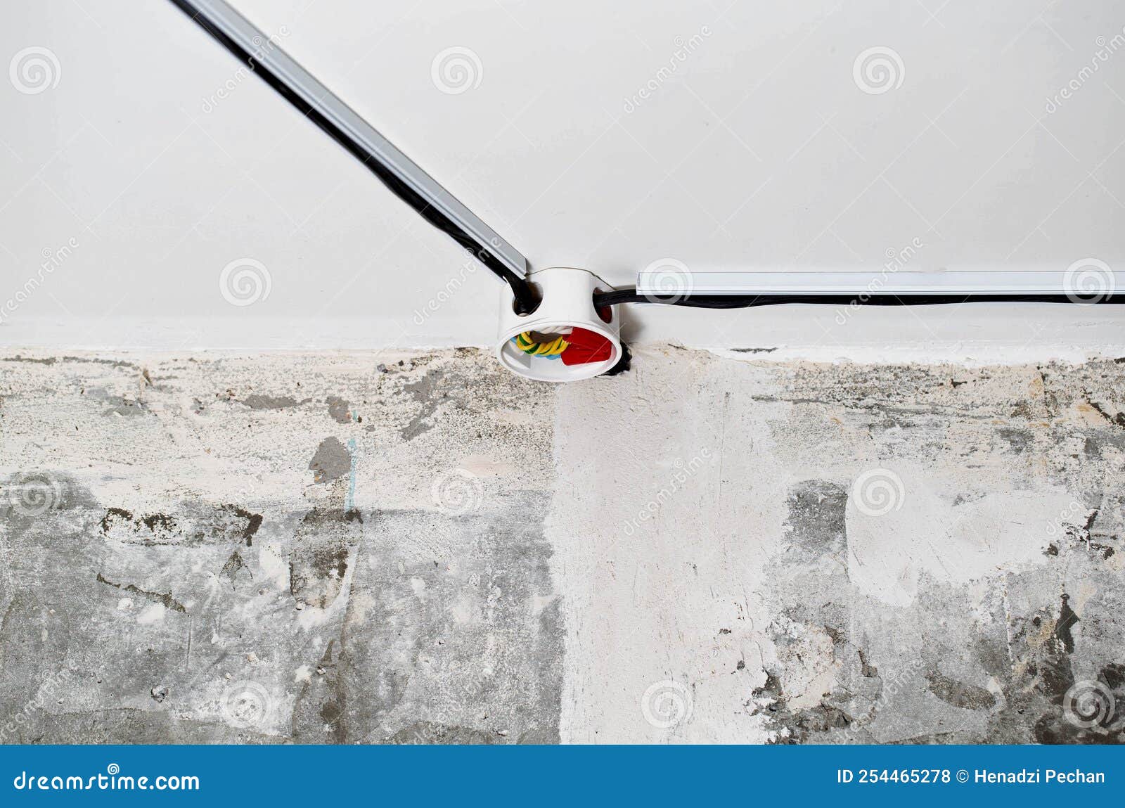 Connection of Electrical Wires in Electrical Boxes Using Red Caps of ...