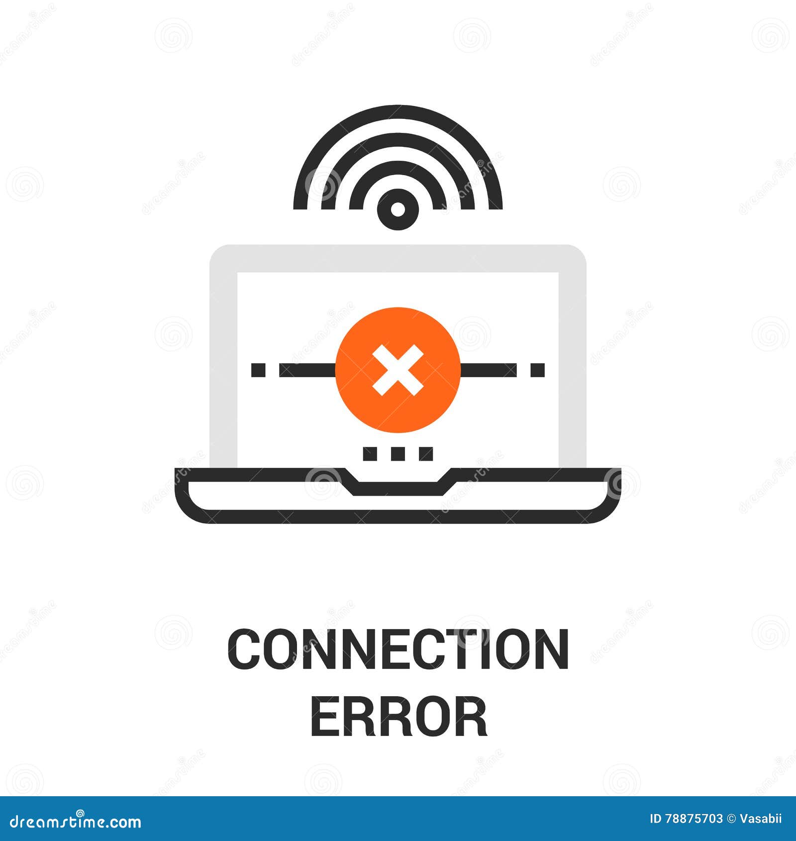 Flat Error Icon