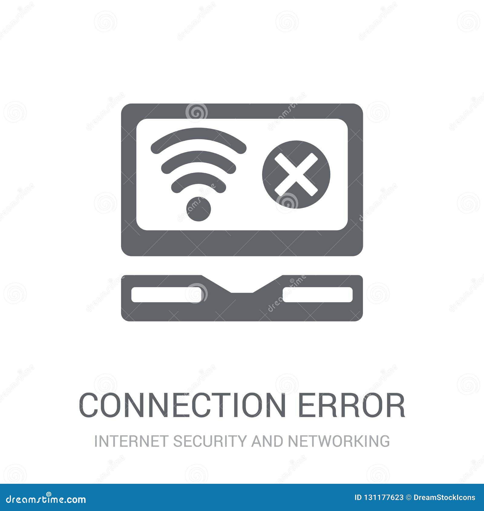 Connection Error Icon. Trendy Connection Error Logo Concept On W Stock ... Connection Error Icon. Trendy Connection Error Logo Concept On W Stock ...