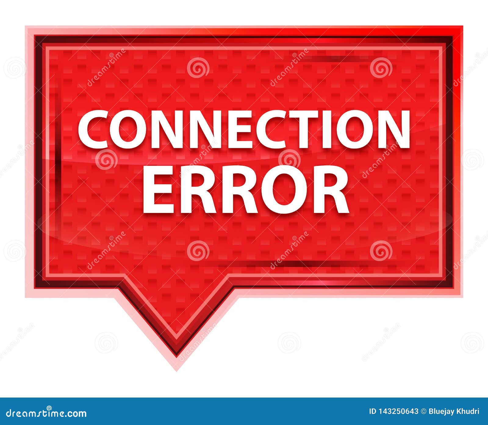 Connection Error Misty Rose Pink Banner Button Stock Illustration ...