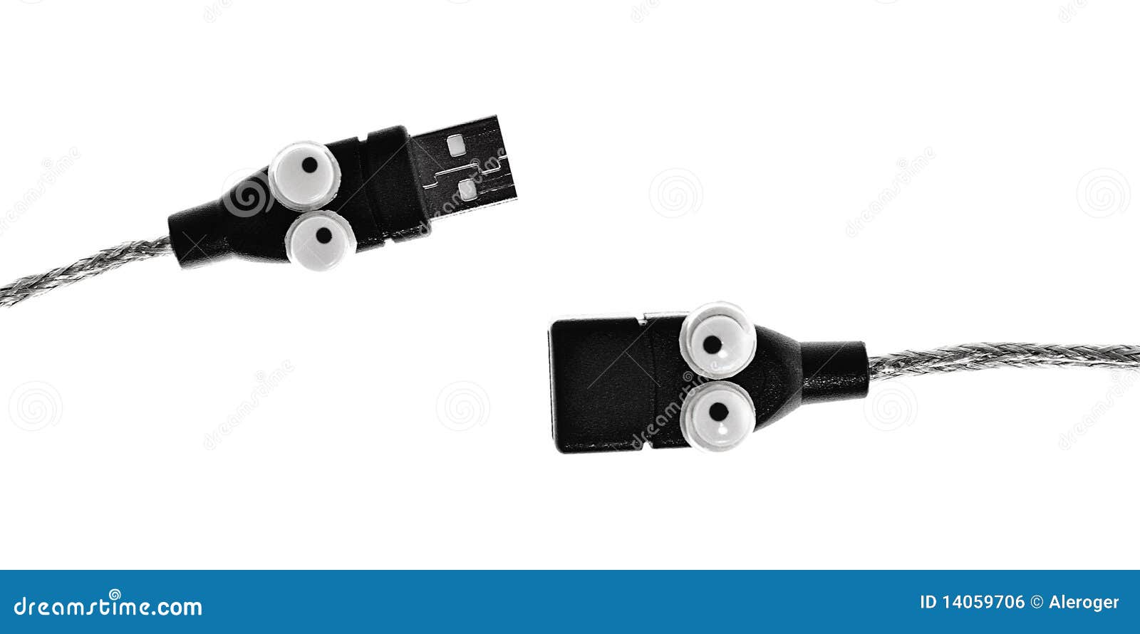 Connection with eyes stock photo. Image of line, cord - 14059706