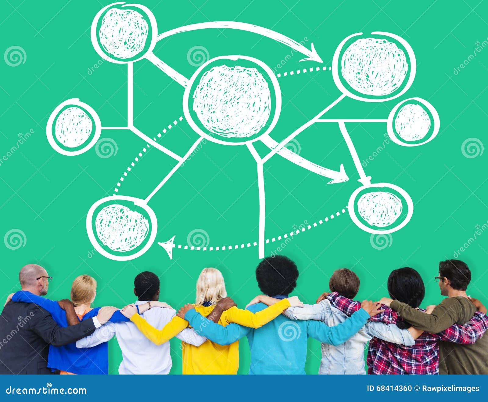 Corporate Huddle Linear Icons Set. Collaboration, Synergy ...