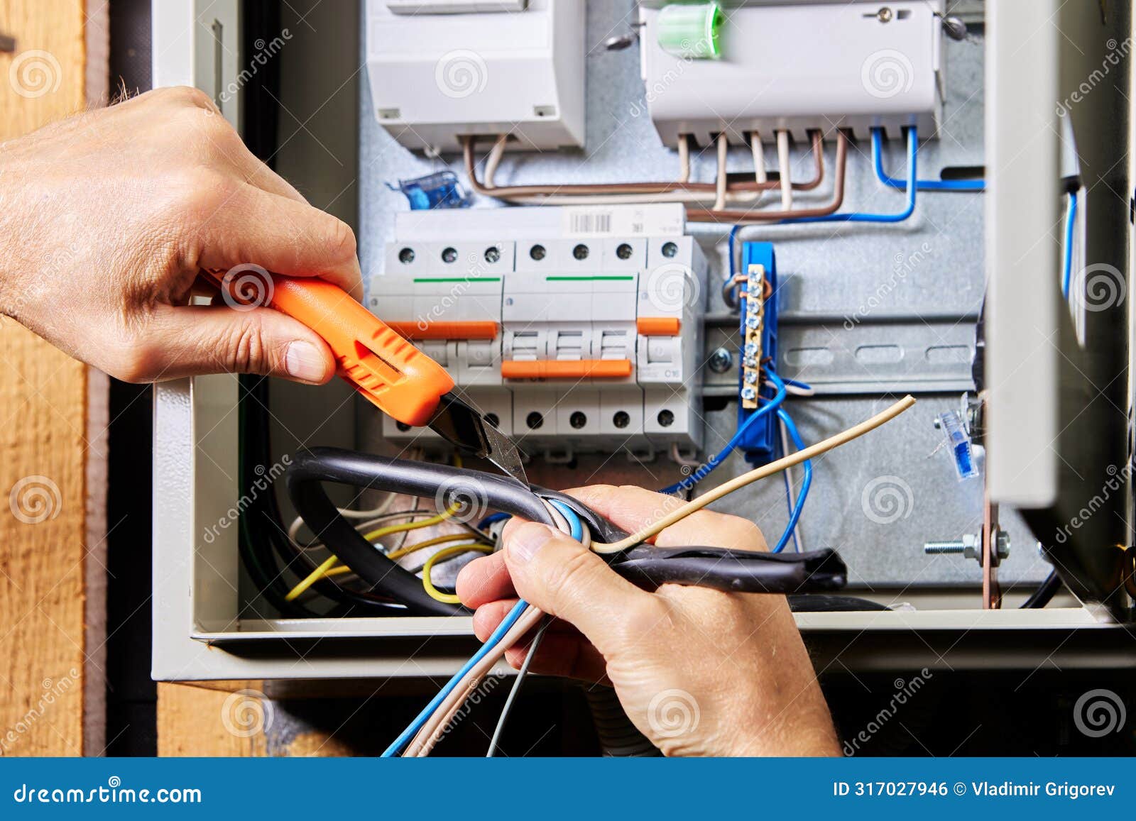 Connection of High-voltage Cable To Electrical Board, Removal of Over ...