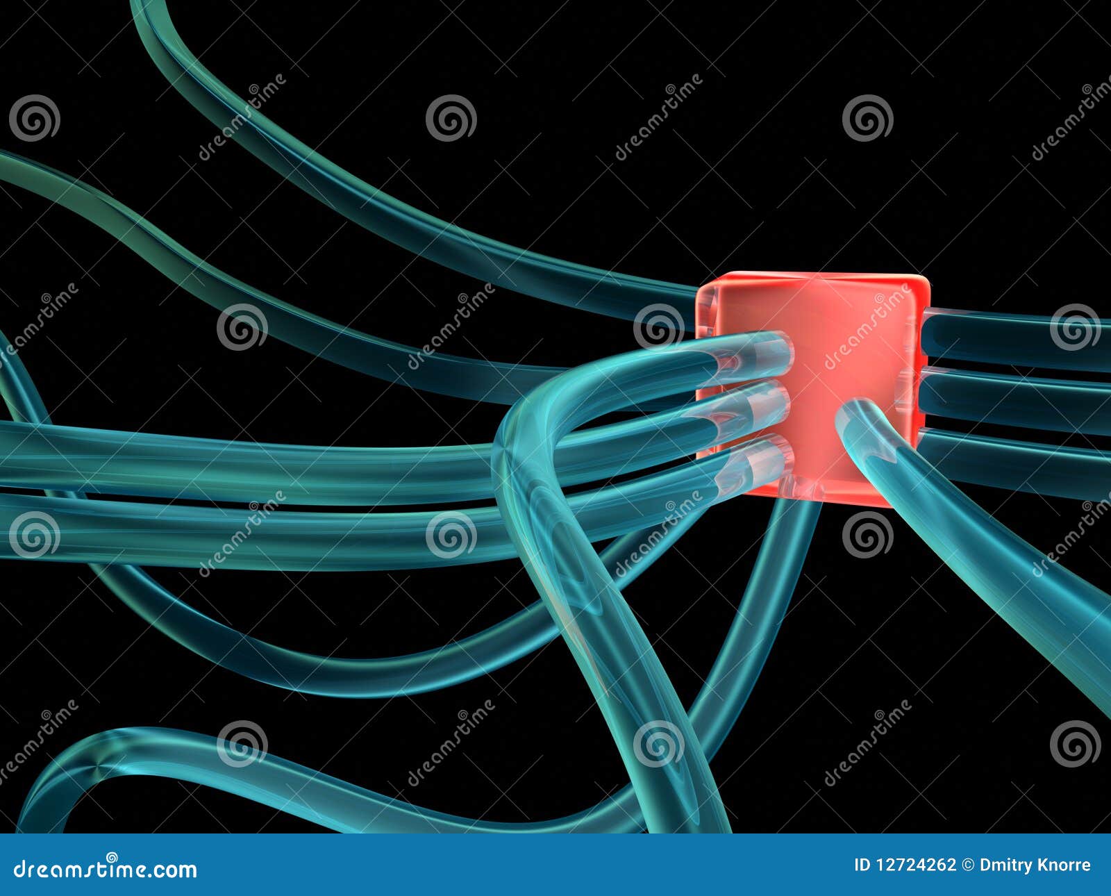 Connection hub stock illustration. Illustration of line - 12724262