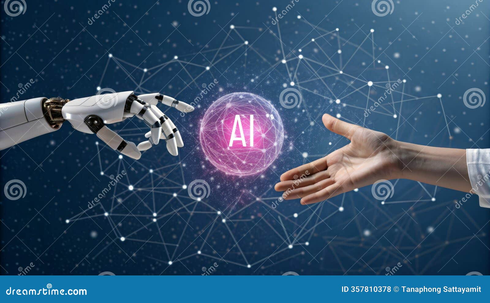 Humanization Artificial Intelligence Cartoon Vector | CartoonDealer.com ...