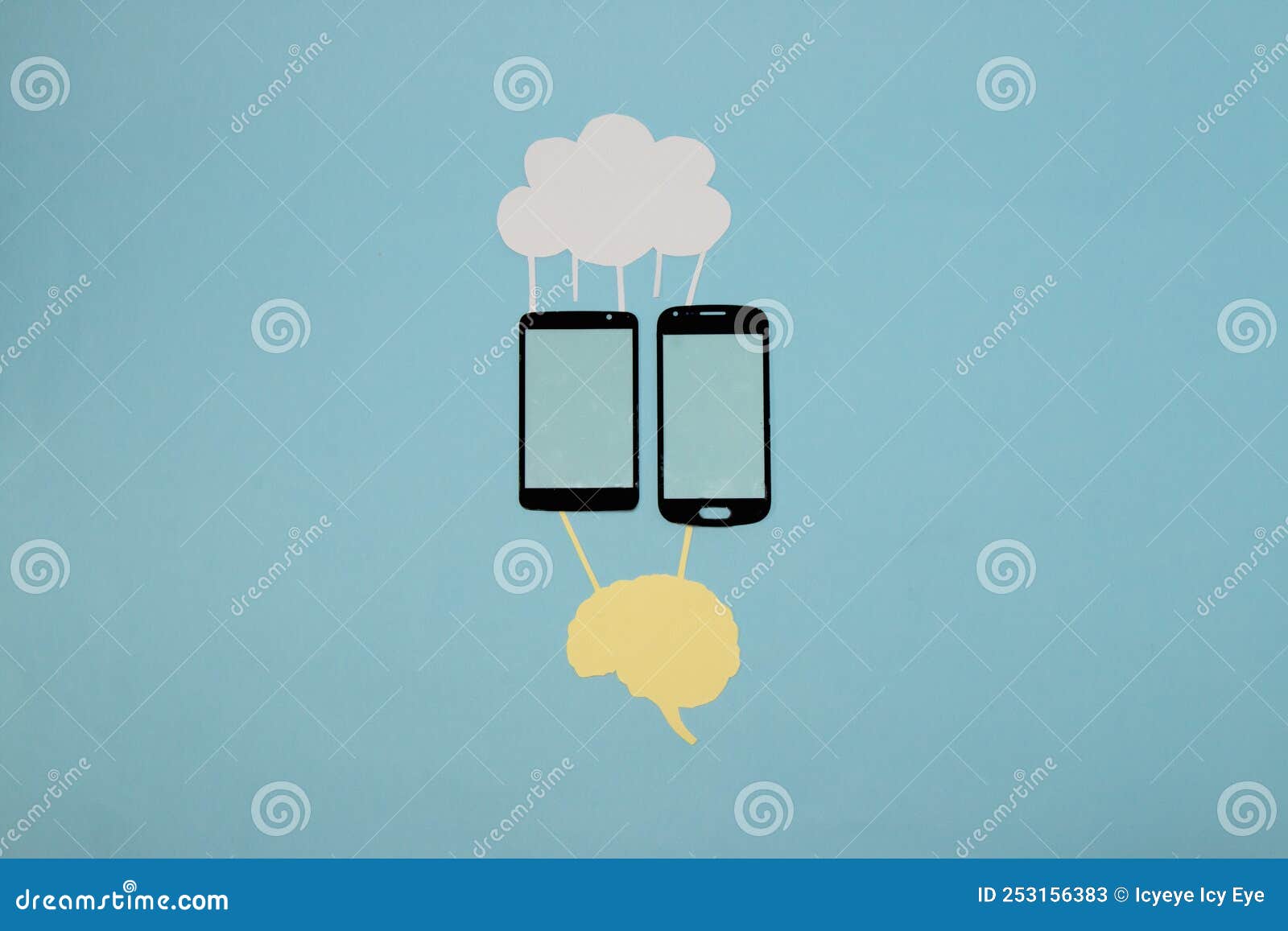 The Connection of the Human Brain, Mobile Phones and the Cloud, the ...