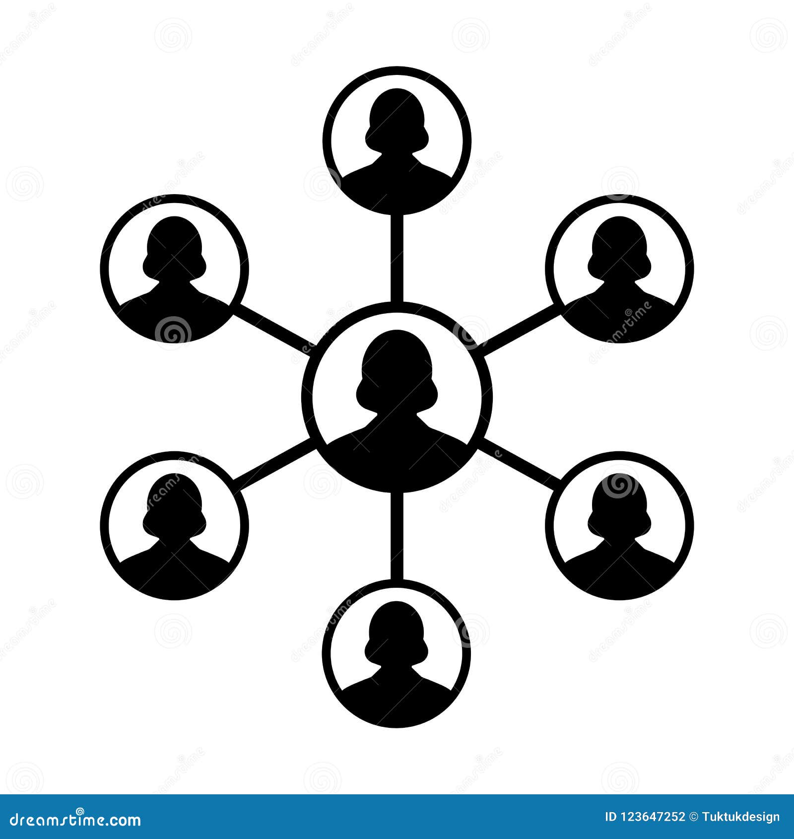 Connection Icon Vector Female Group of Persons Symbol Avatar for ...