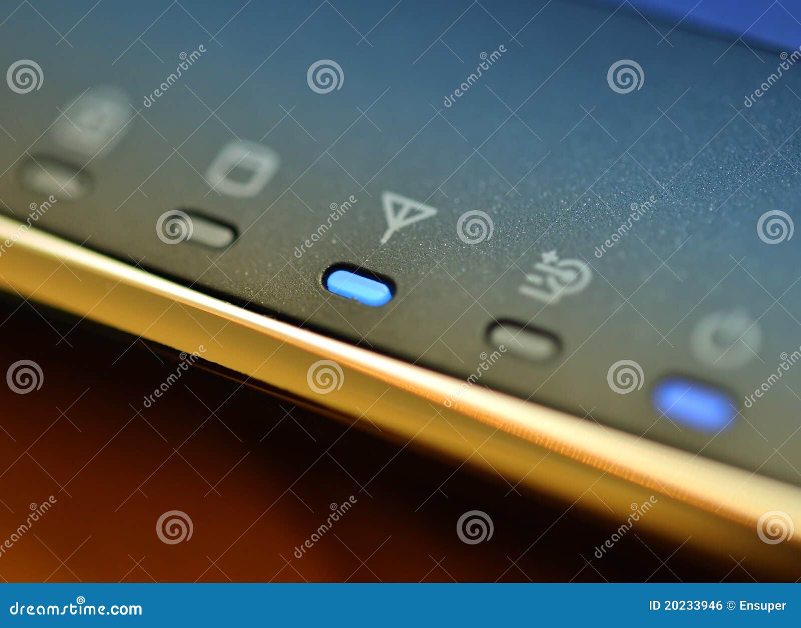 Connection Indicators Closeup Stock Photo - Image of start, connection ...