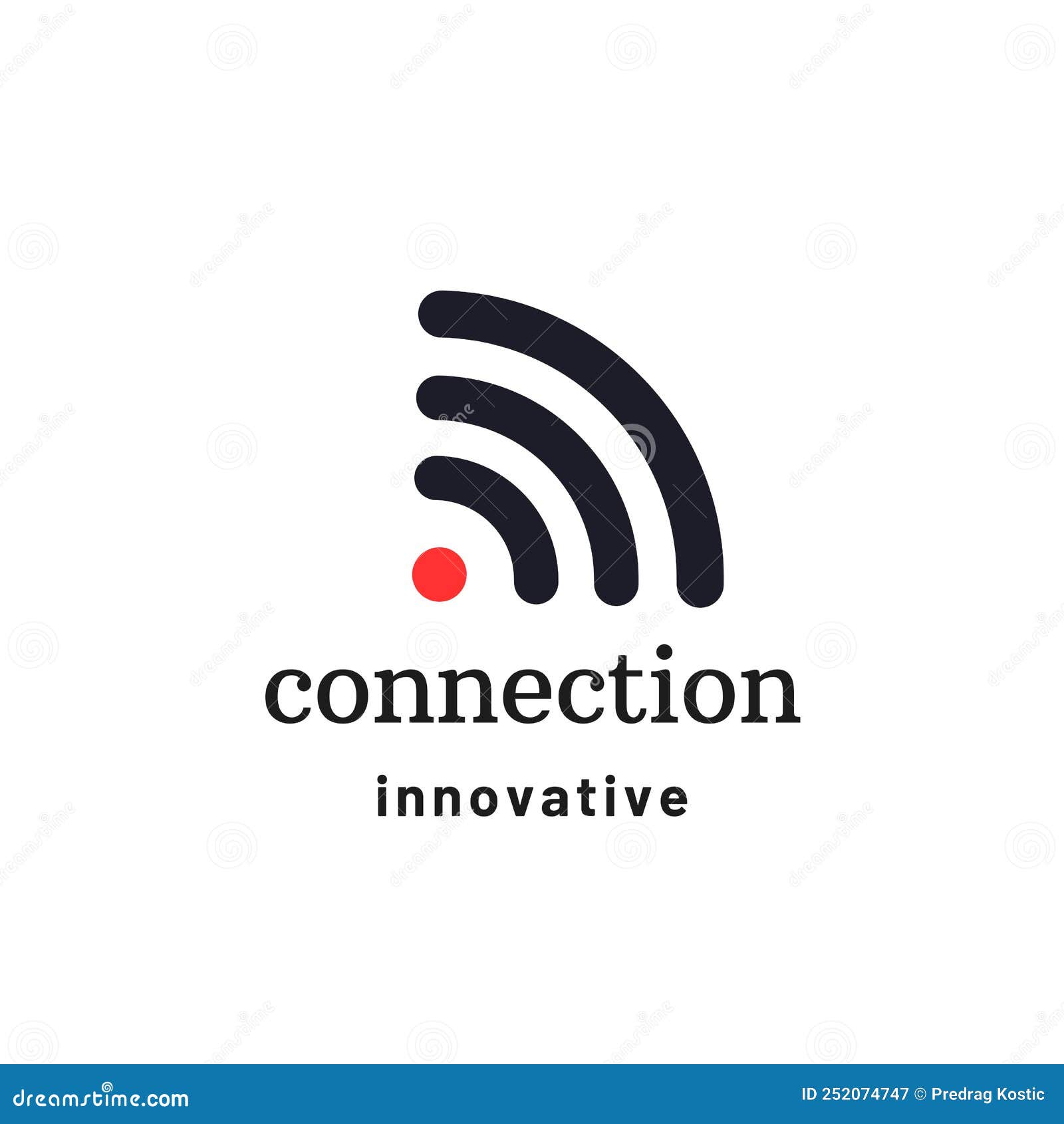 Connection innovative logo stock illustration. Illustration of brain ...