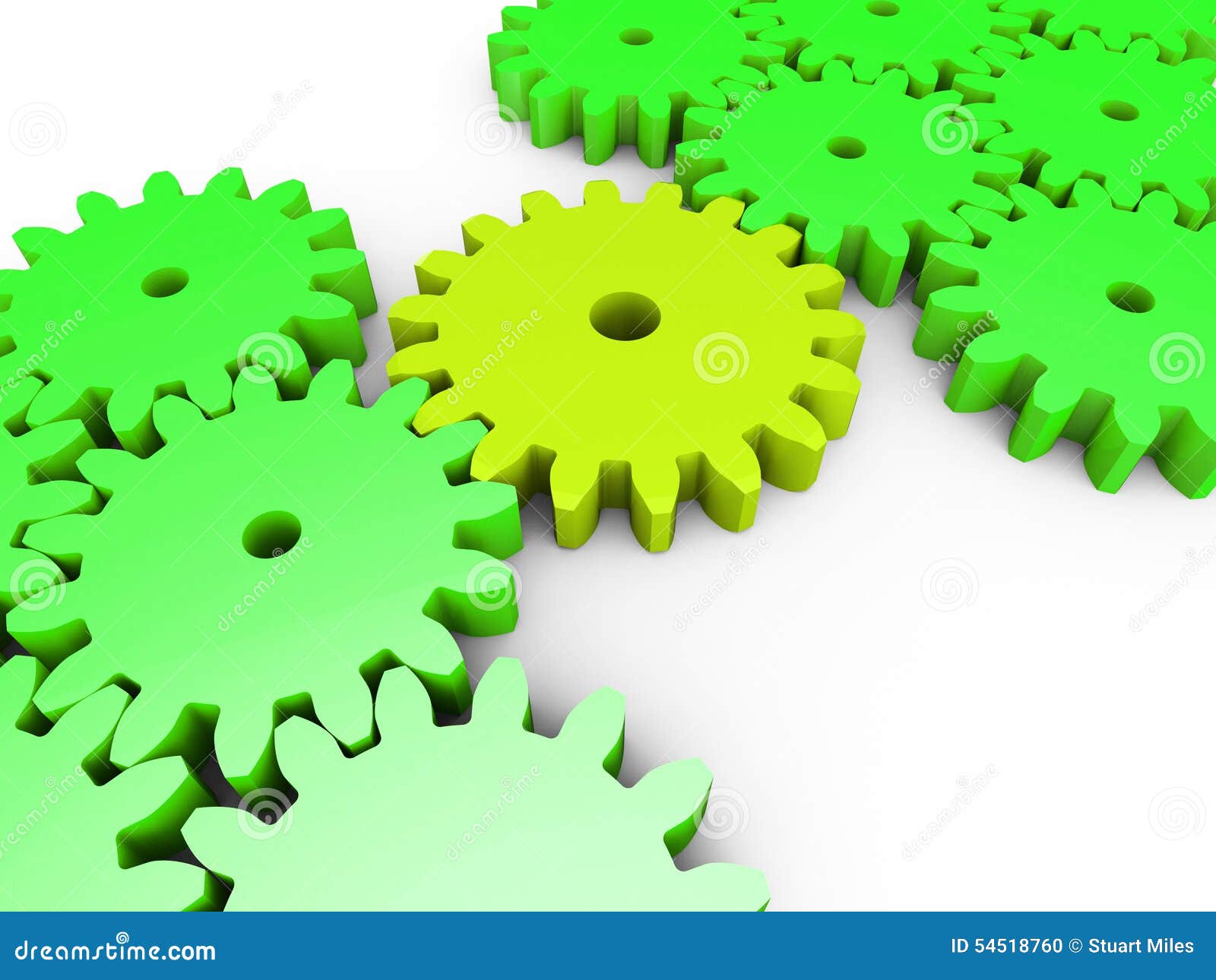 Connection Interconnected Shows Work Together and Cogwheel Stock ...