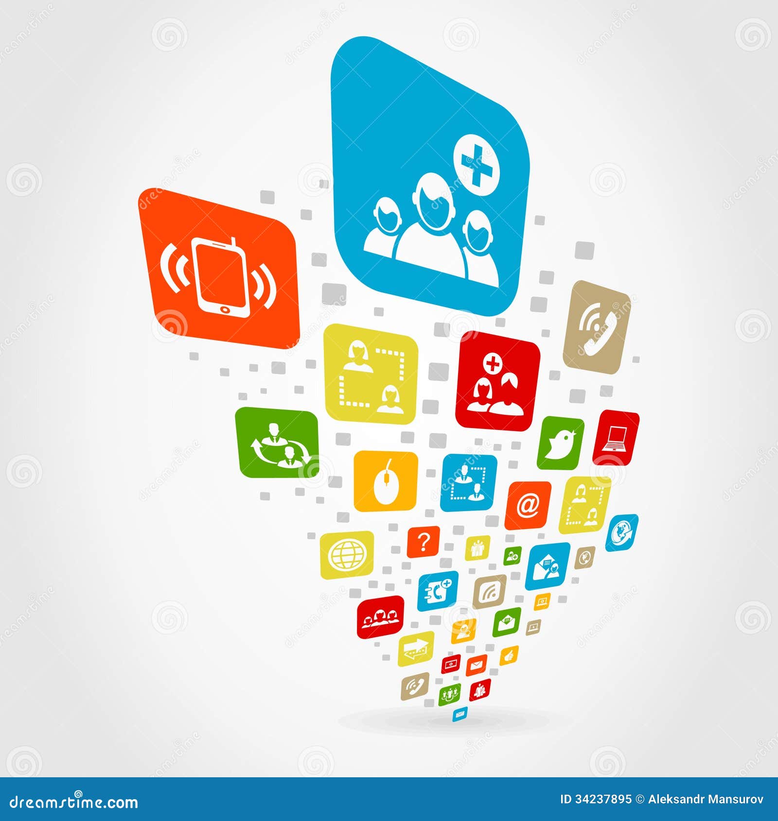 Connection stock vector. Illustration of world, server - 34237895