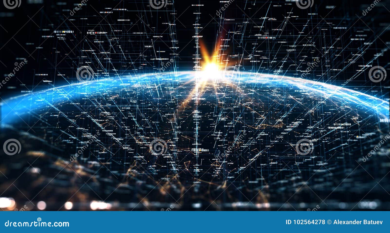 Global International Connectivity Background Stock Illustration ...