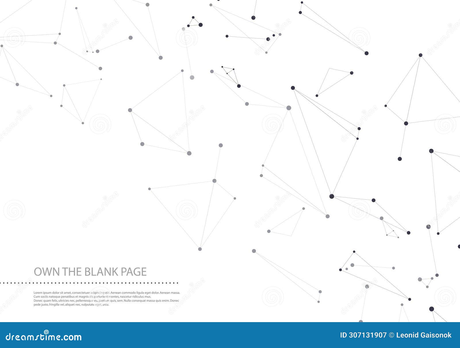 Connection lines and dots stock vector. Illustration of circle - 307131907