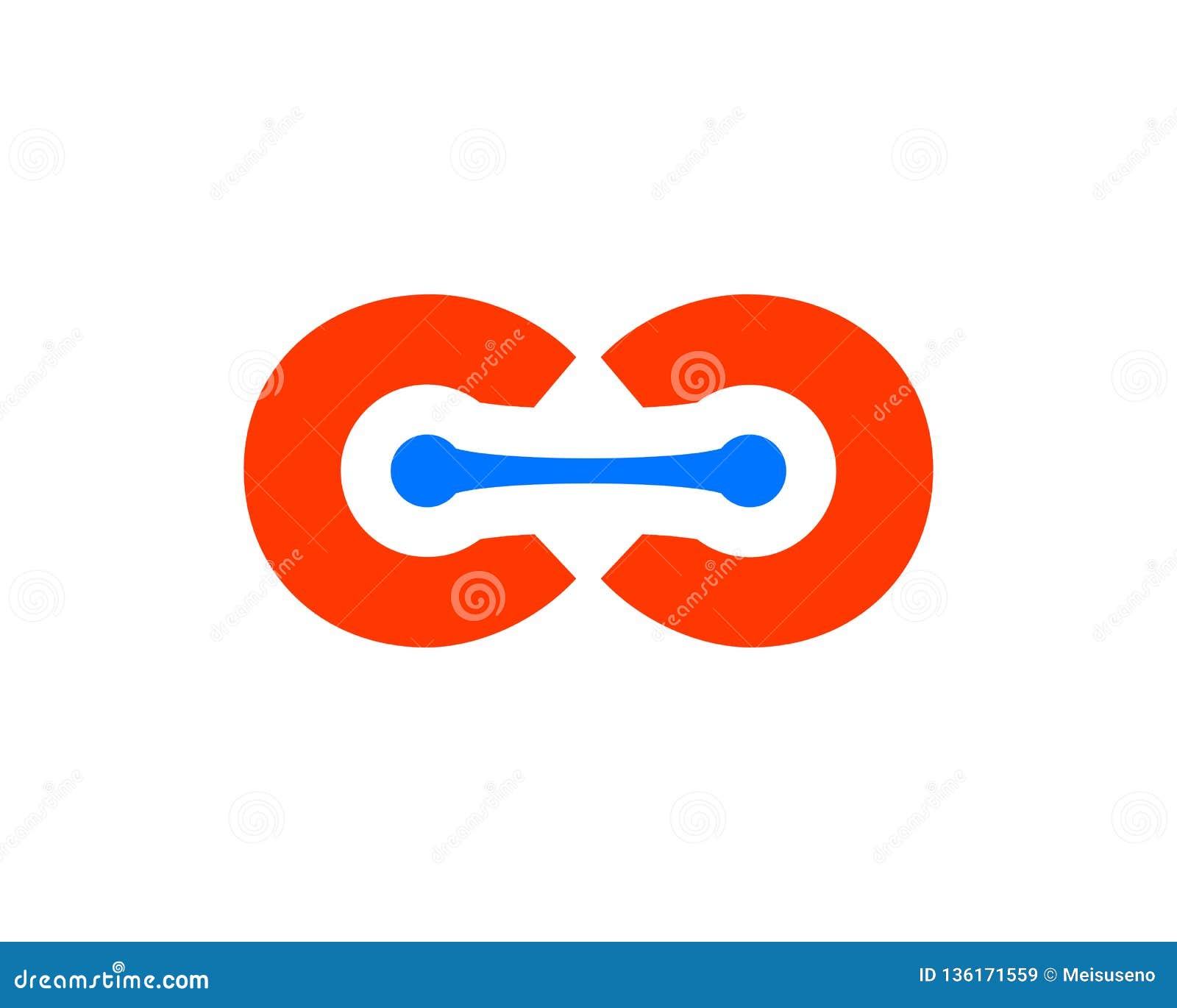 Connection Logo Template, Abstract Double C Logo, Double C Icon ...