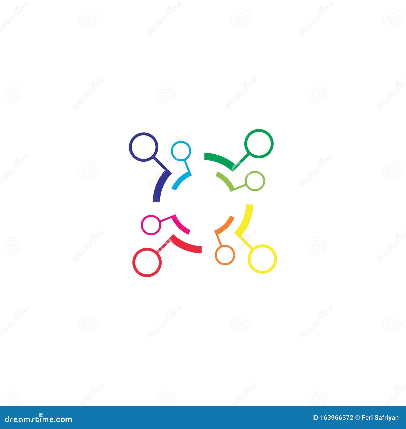 Connection Logo Vector Icon Stock Vector - Illustration of concept ...