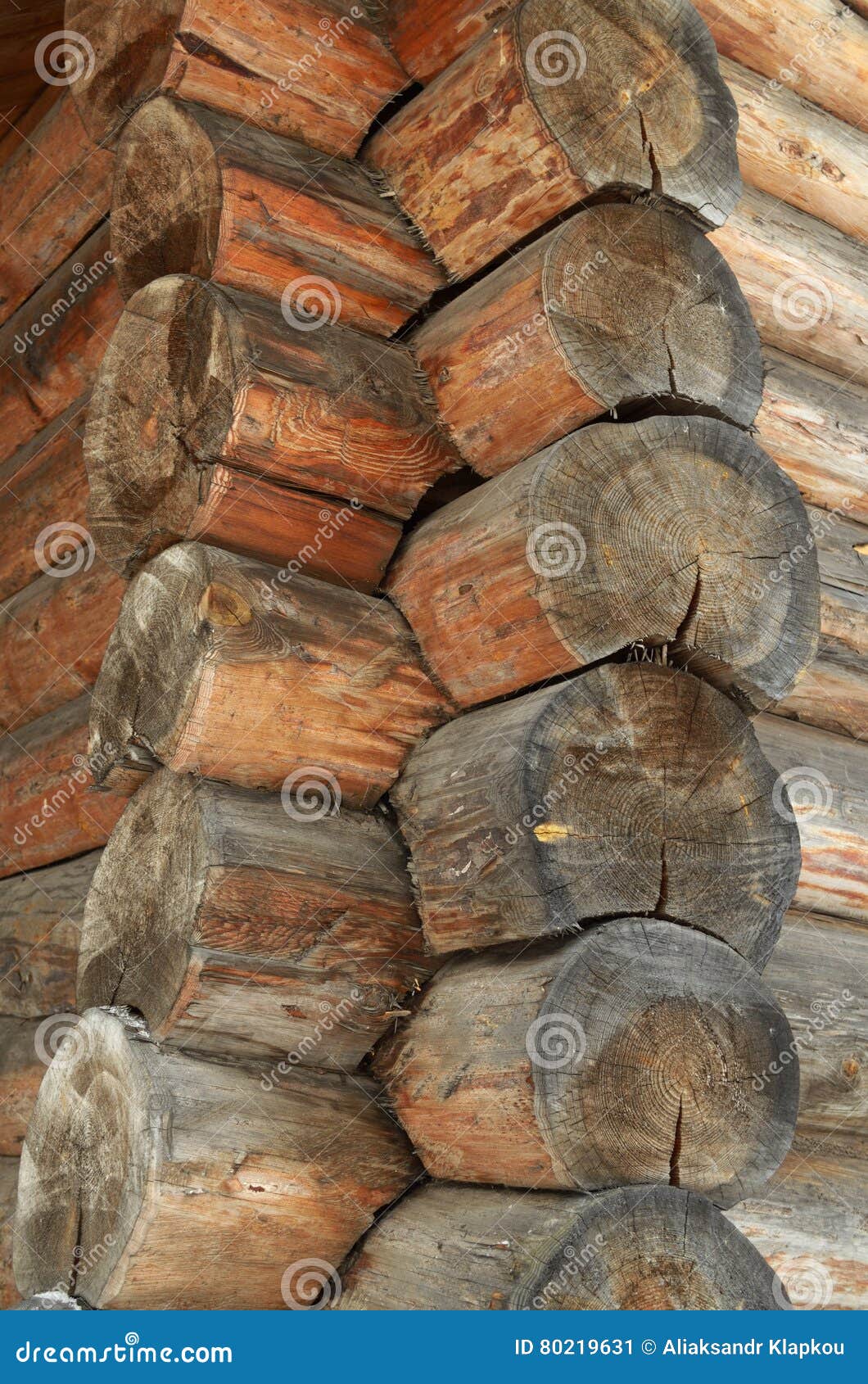 The Connection Logs in the Wall . Stock Image - Image of environment ...