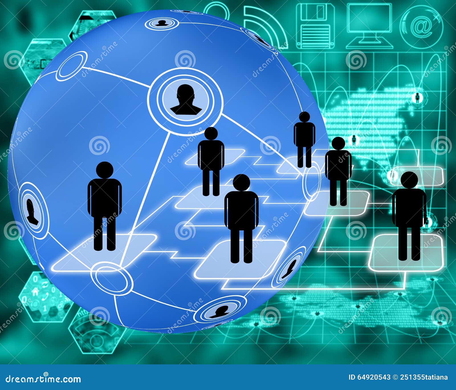 Connection stock illustration. Illustration of grid, medium - 64920543