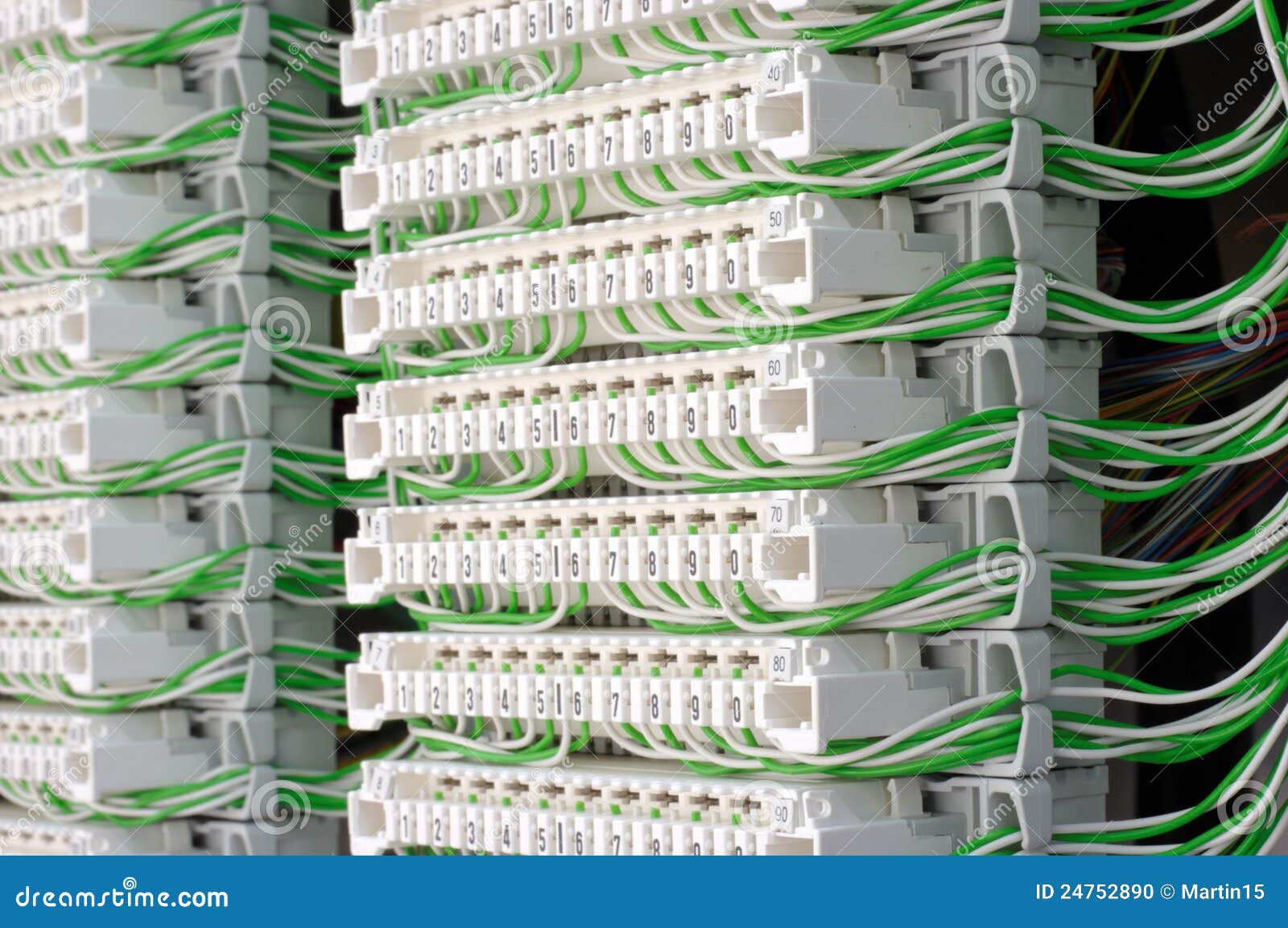 Connection Modules with Jumper Wires Stock Photo - Image of grey, phone ...