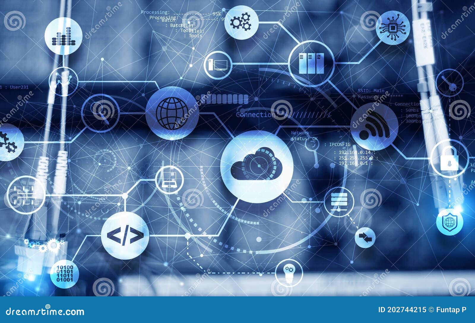 Connection Network Project 2020. Mixed Media Graphics on Virtual Screen ...