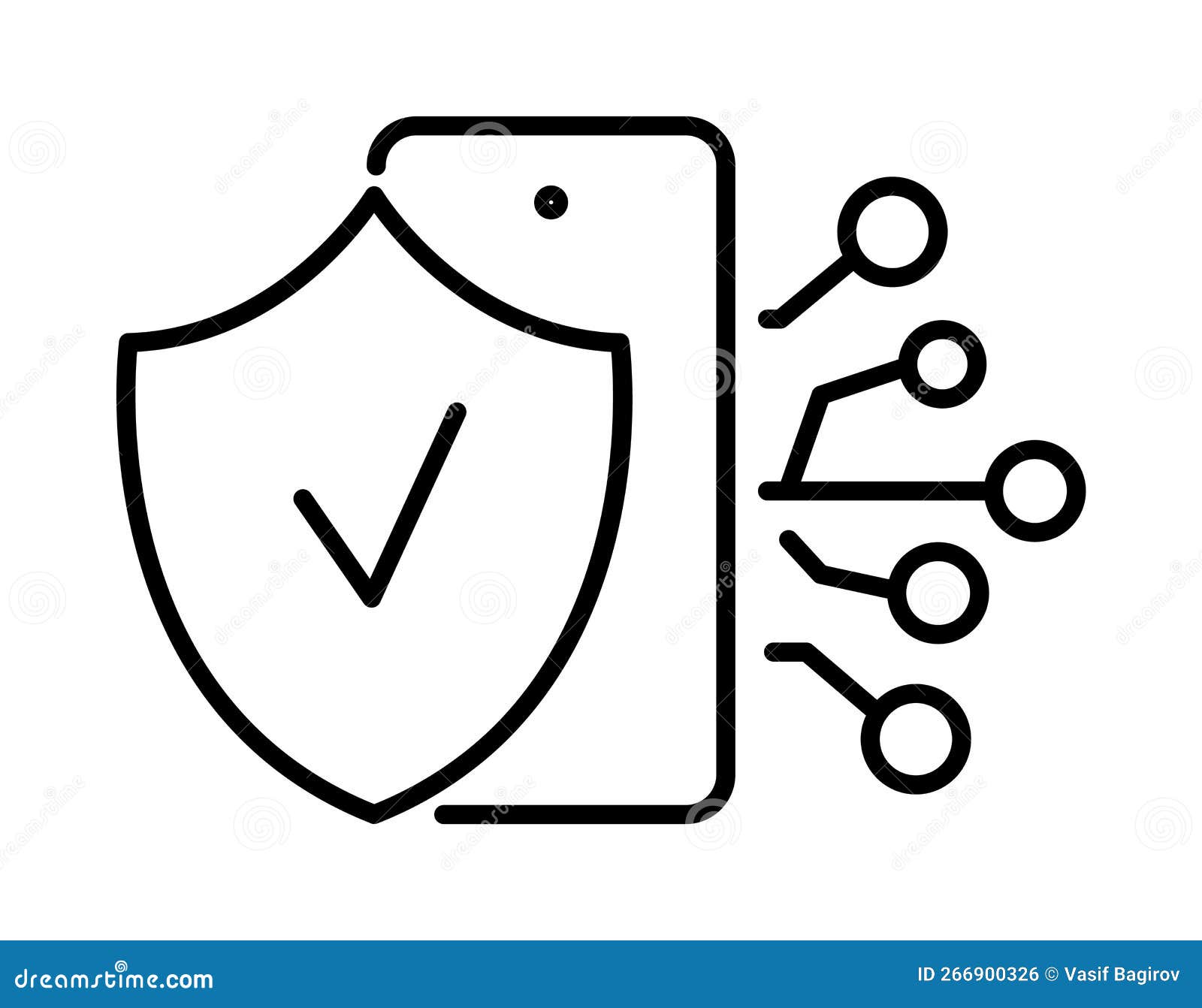 Connection, Network, Protection Vector Icon on Transparent Background ...