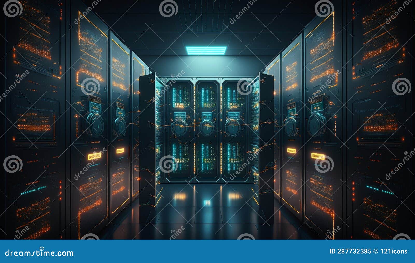 Connection Network in Servers Data Center Room Storage Systems ...