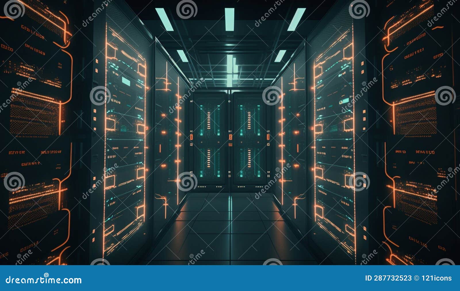Connection Network in Servers Data Center Room Storage Systems ...