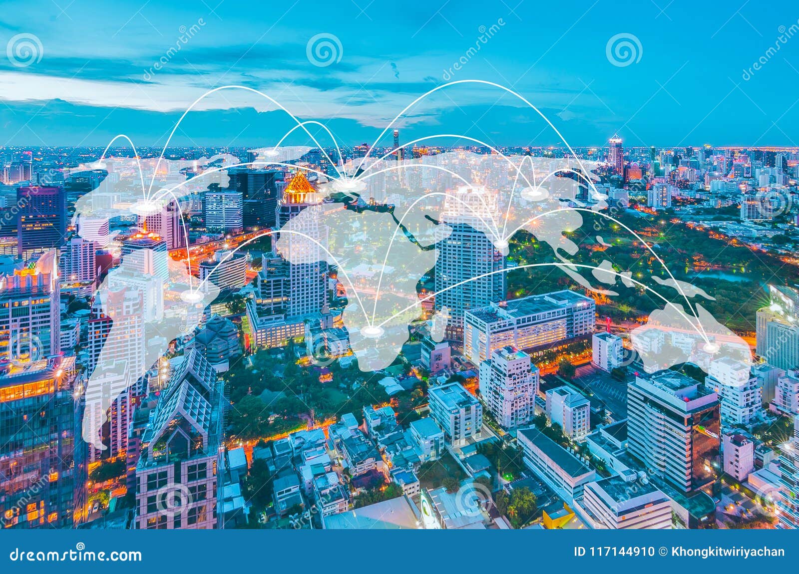 Connection and Network System Stock Photo - Image of graphic, connect ...