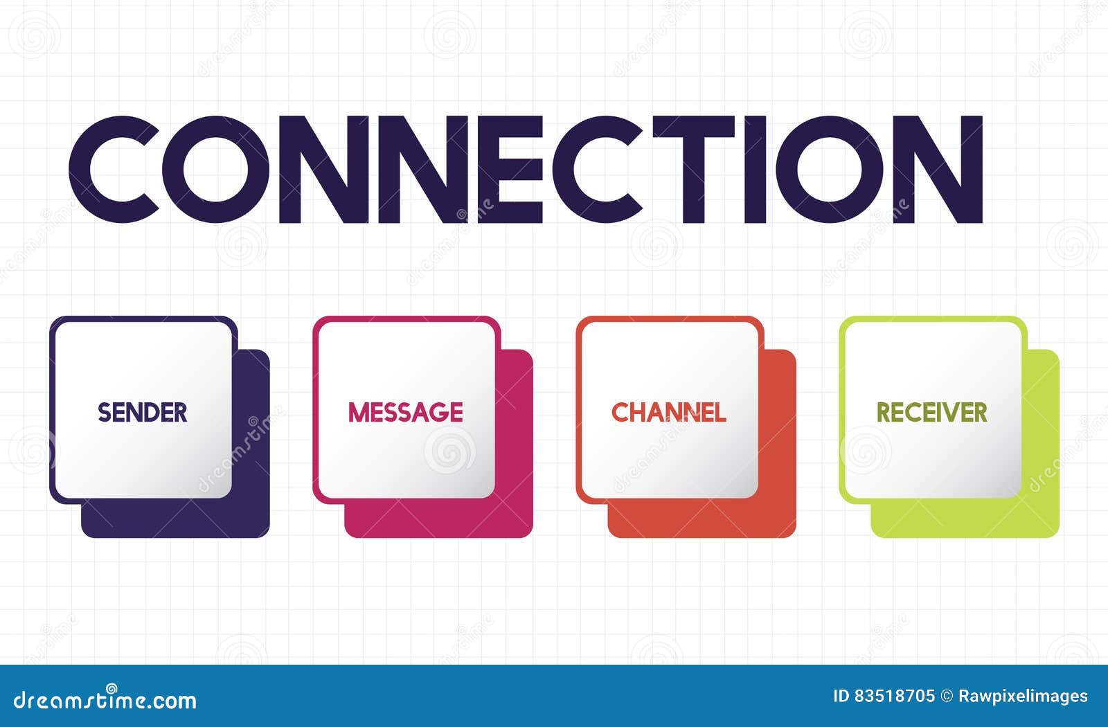 Connection Networking Togetherness Bond Concept Stock Illustration ...