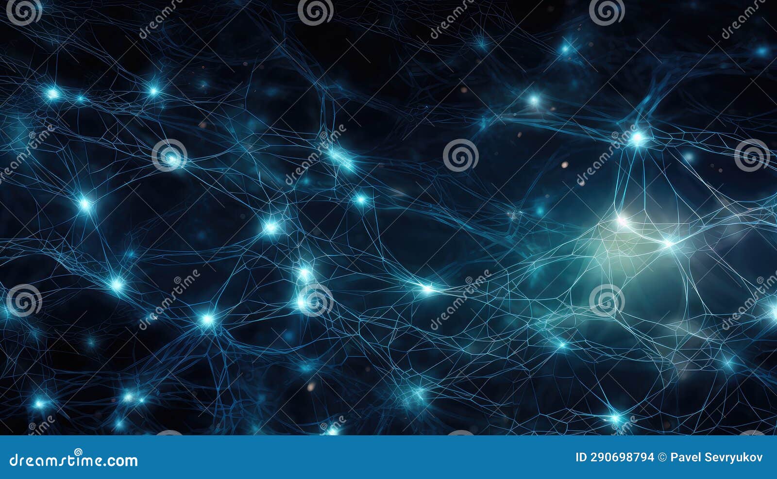 Connection Neuron Network Matrix Stock Illustration - Illustration of ...