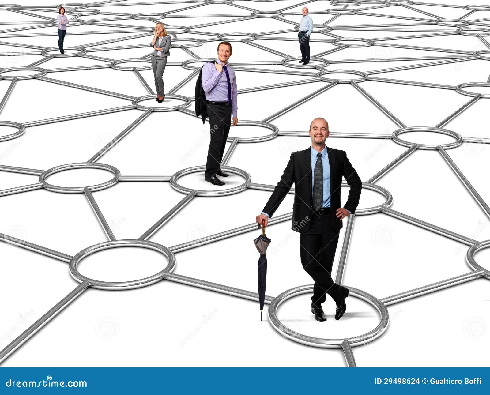 Connection people stock illustration. Illustration of standing - 29498624