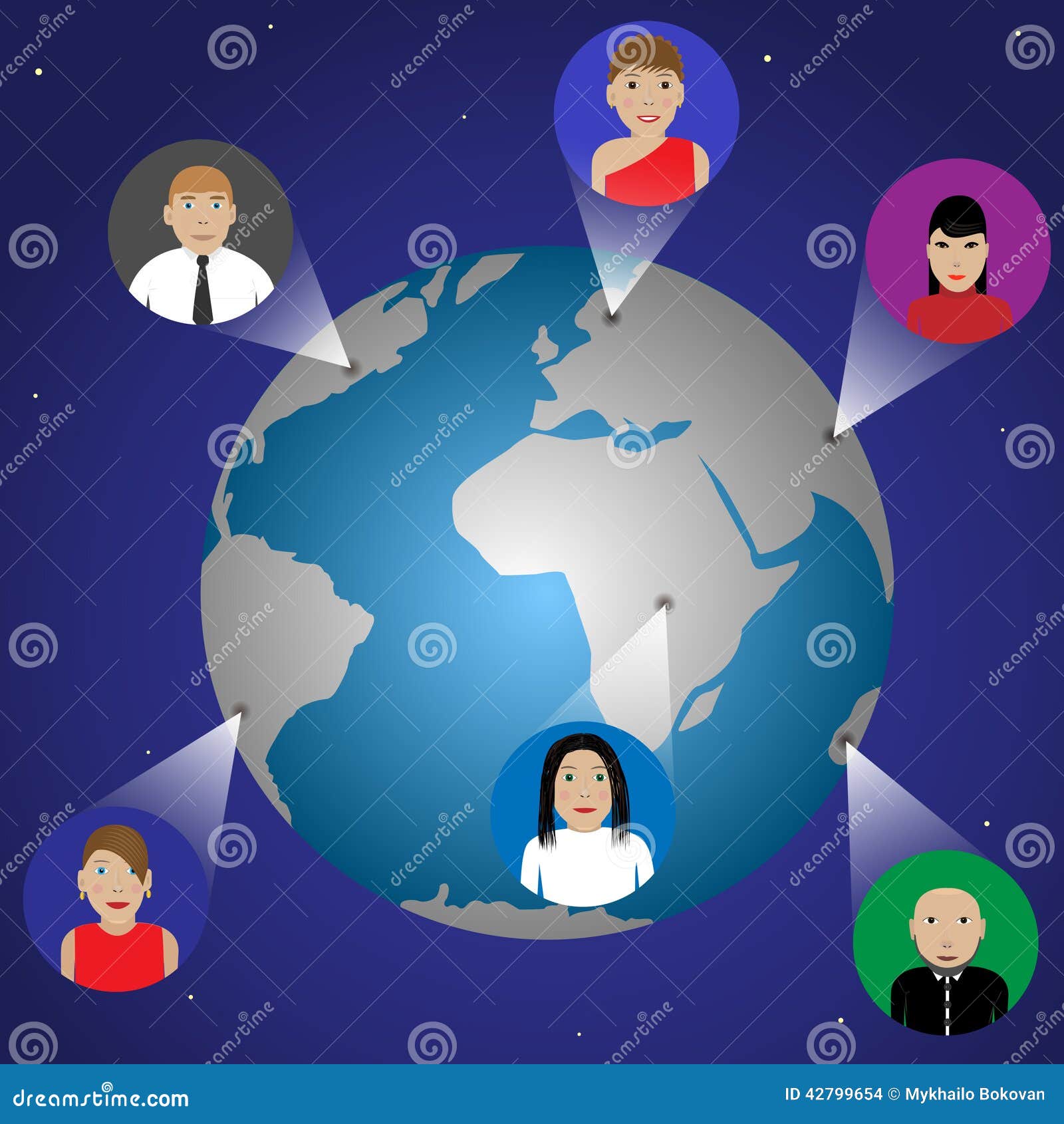 Connection people concept stock vector. Illustration of background ...