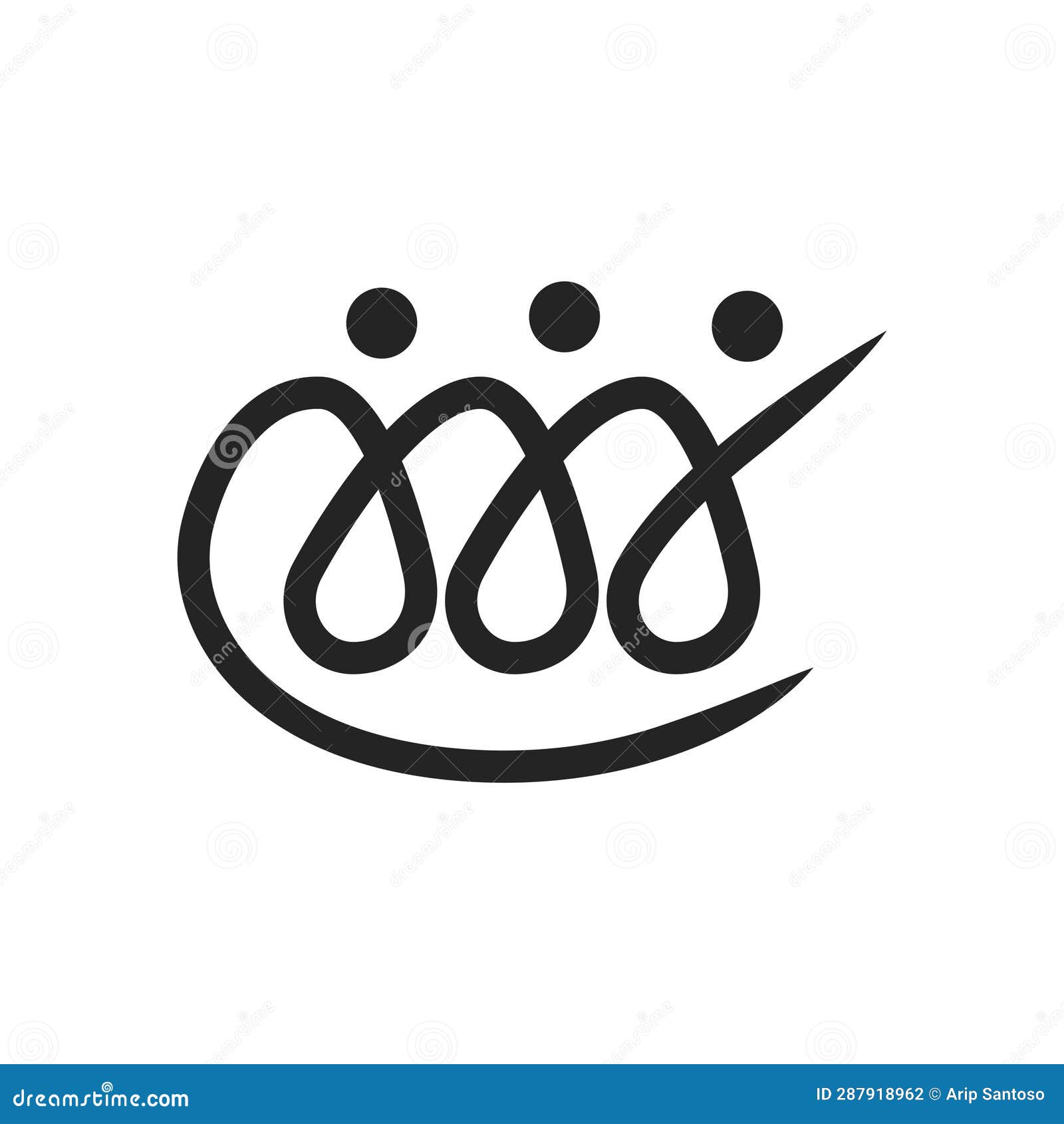 Connection People Logo Template Isolated. Brand Identity. Icon Abstract ...