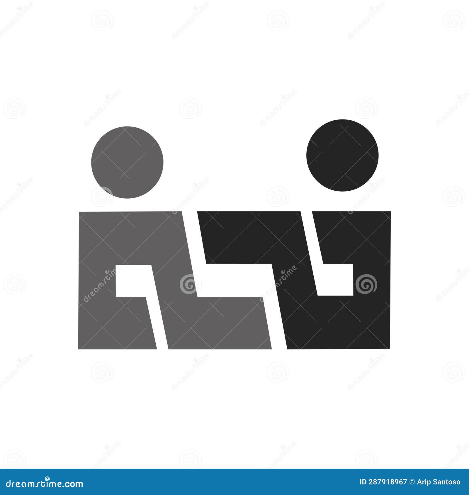 Connection People Logo Template Isolated. Brand Identity. Icon Abstract ...