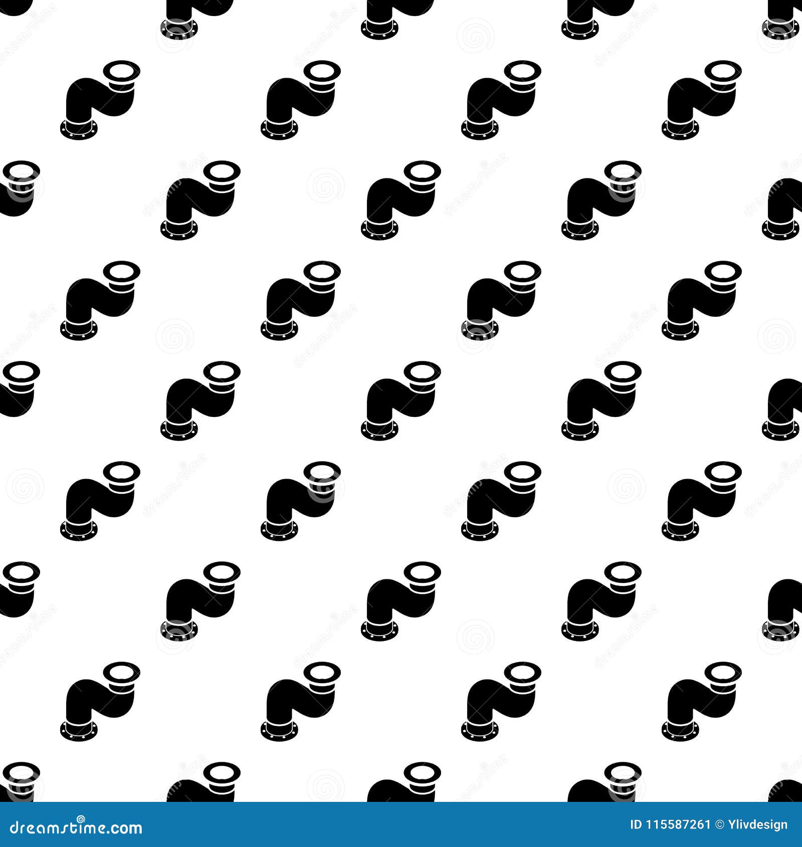 Connection Pipe Pattern Vector Seamless Stock Vector - Illustration of ...